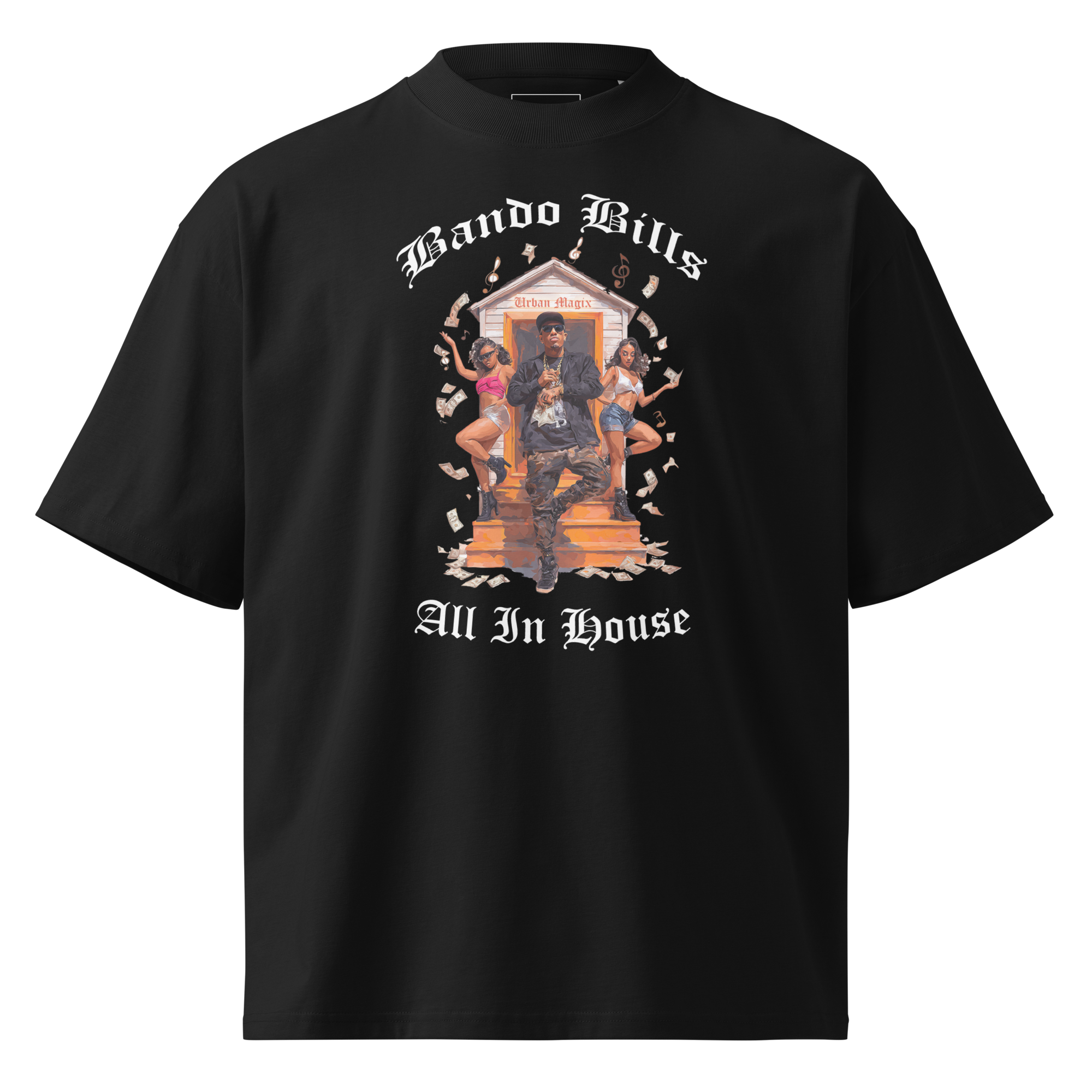 Bando Bills Unisex Oversized High Neck T-shirt – Urban Magix Streetwear